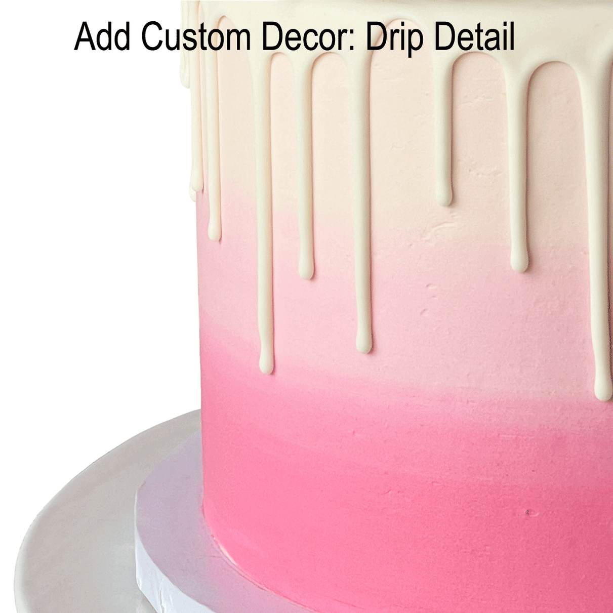 Single Tier Buttercream Ridges Cake– Whippt Kitchen